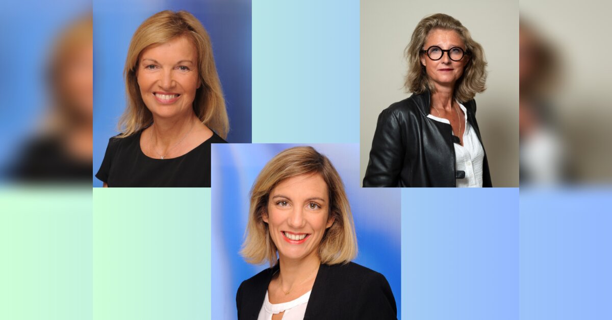 Aurélie Judlin, Aude Bohu et Marie-Liesse Morgaut au Comex de Human ...