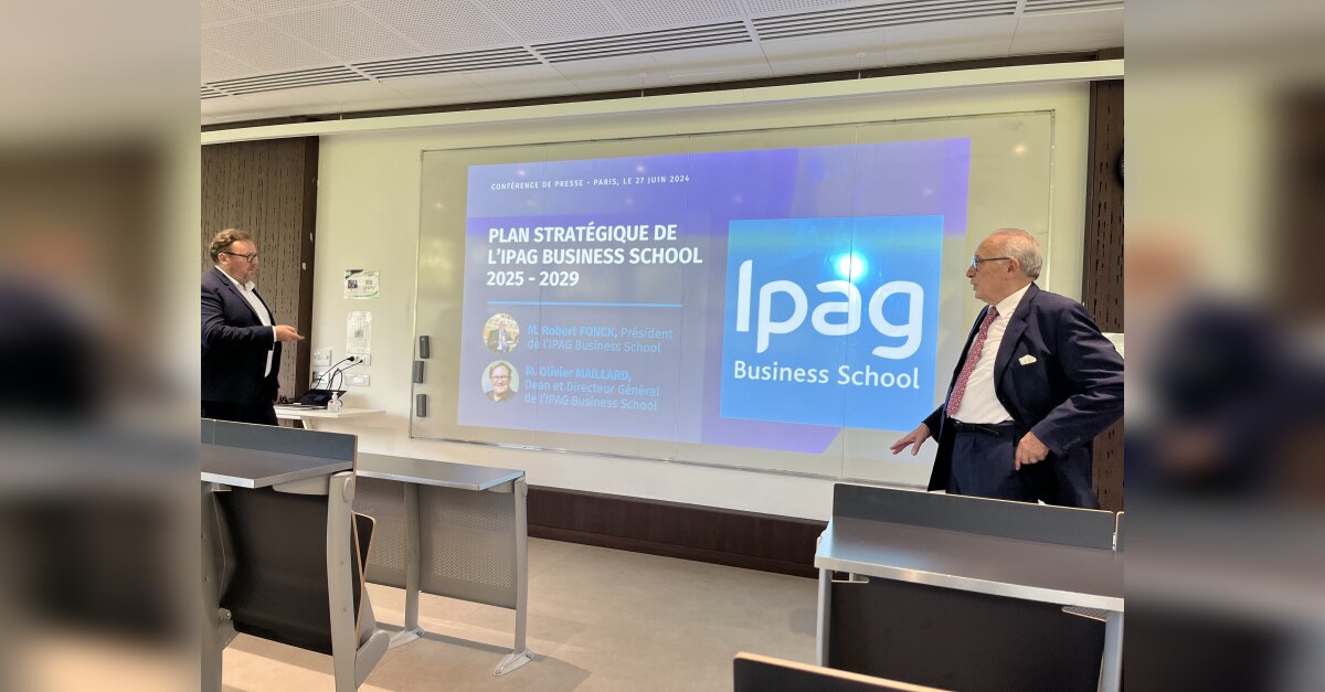 Ipag : plan stratégique 2025-2029 ; transformation en un "groupe pluridisciplinaire" (O ...