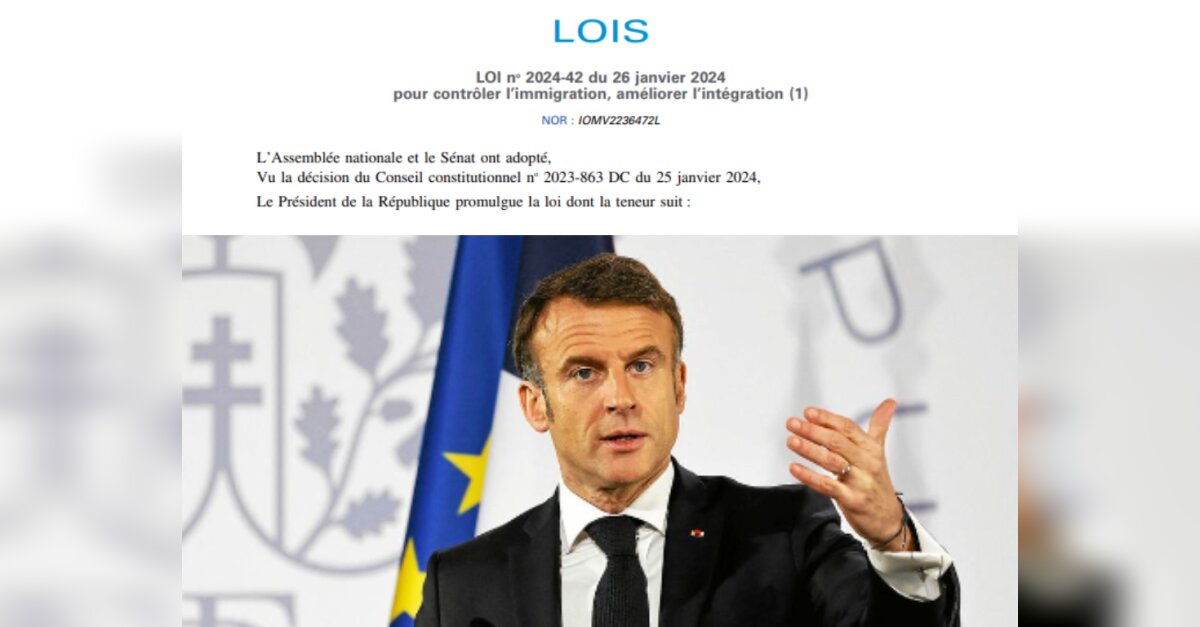 Loi immigration : promulgation par le Président de la République le 26 ...