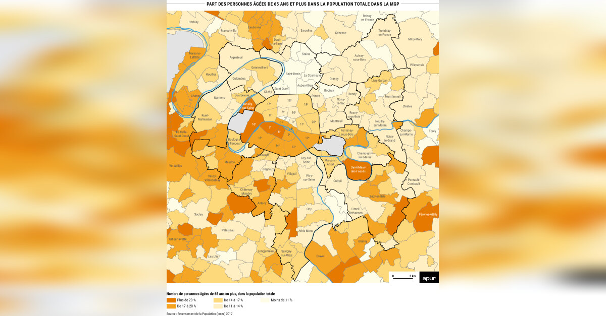 Métropole du Grand Paris : 21 % de la population aura plus de 65 ans à ...