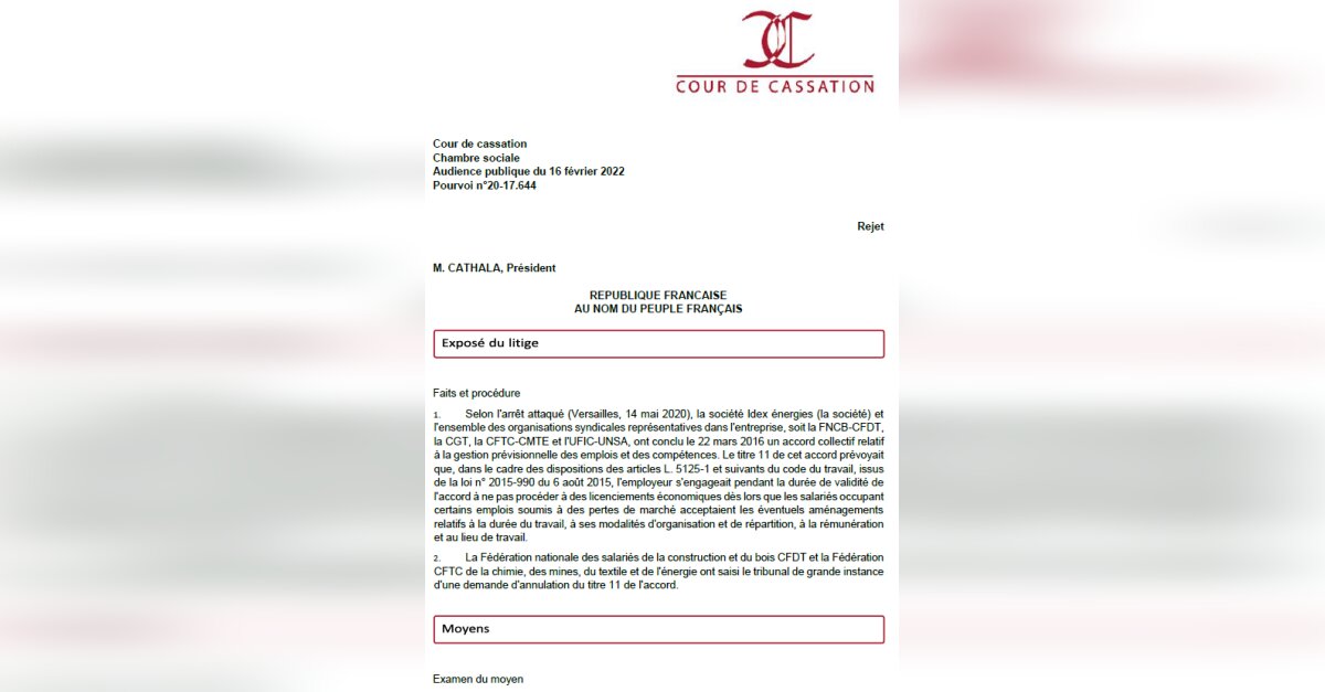 Un accord collectif ne peut pas suspendre les clauses des contrats de ...