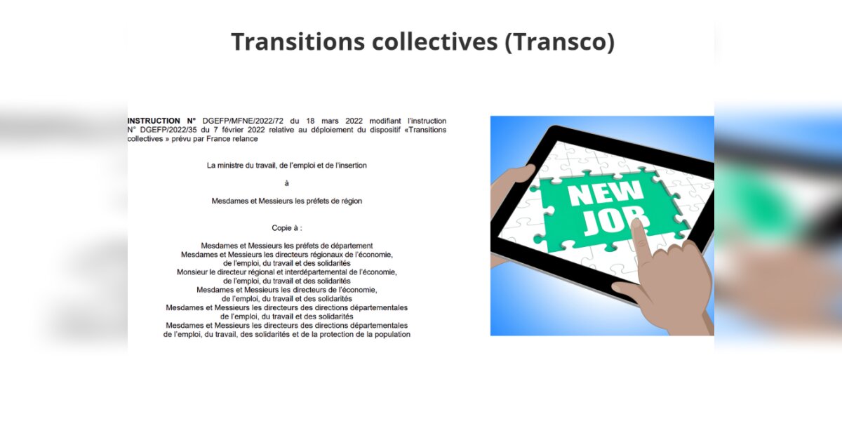 News Tank RH - Transco: renforcement des prises en charge par l'État ...