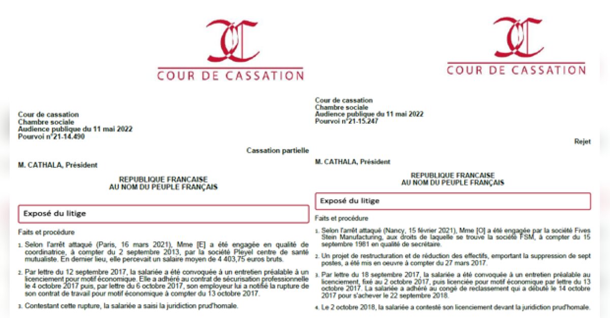 Barème Macron: la Cour de cassation juge le barème conforme à l'article ...