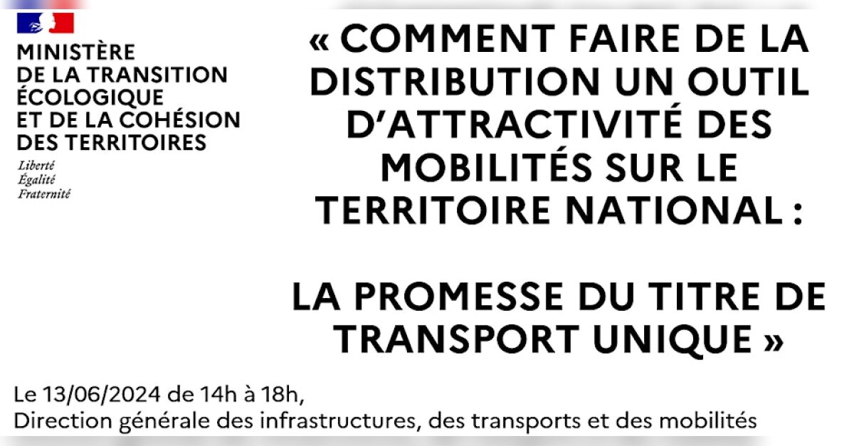 News Tank Mobilités - Colloque titre de transport unique et ...
