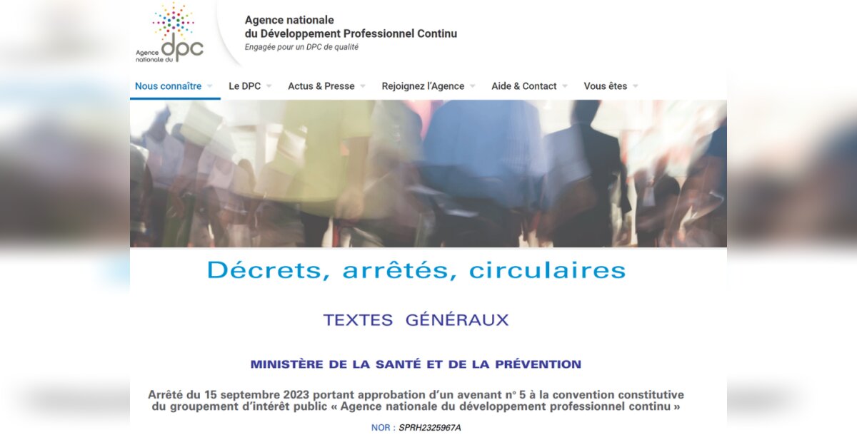 GIP "Agence nationale du développement professionnel continu ...