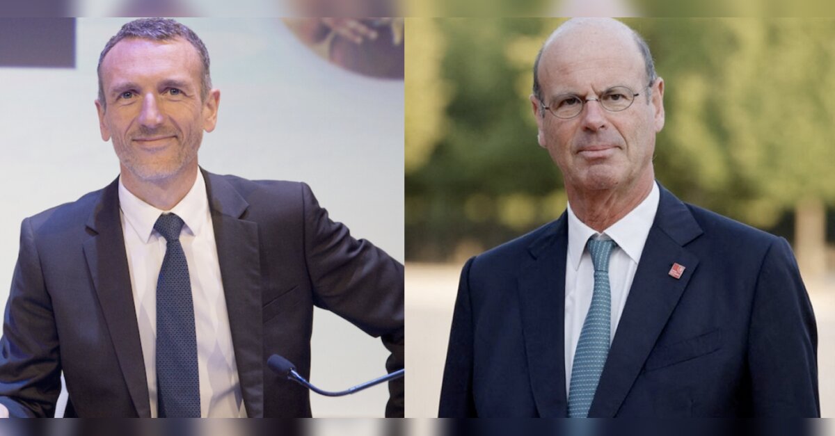 Musée Du Louvre Emmanuel Faber Et éric Lombard Membres Du Conseil D