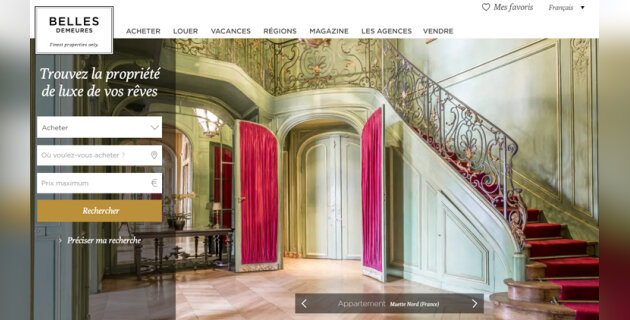Une plateforme plus luxueuse pour Belles Demeures - Immo Matin