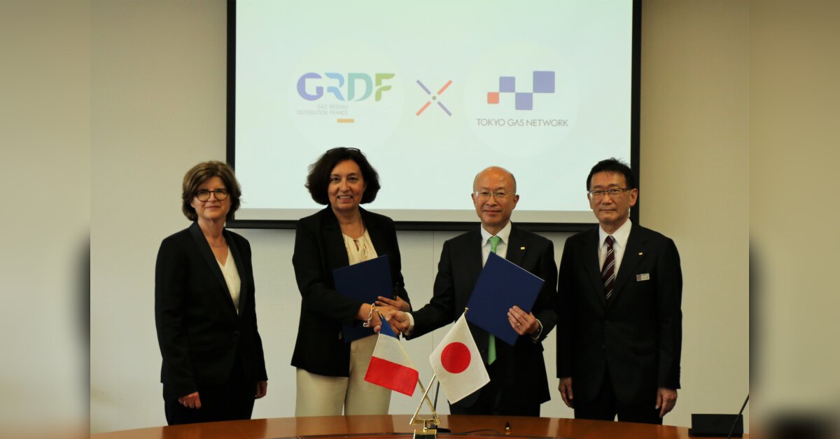 Gaz : protocole de coopération entre GRDF et Tokyo Gas Network pour un ...