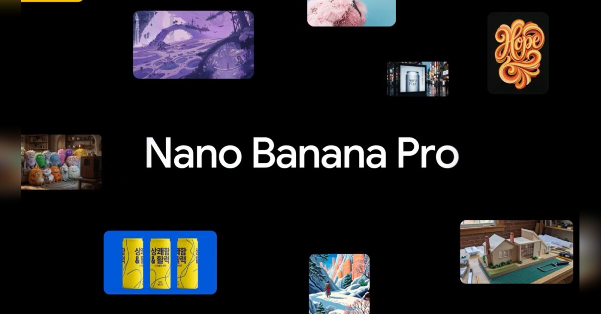 Google : lancement de Nano Banana Pro, modèle de génération d'images et ...