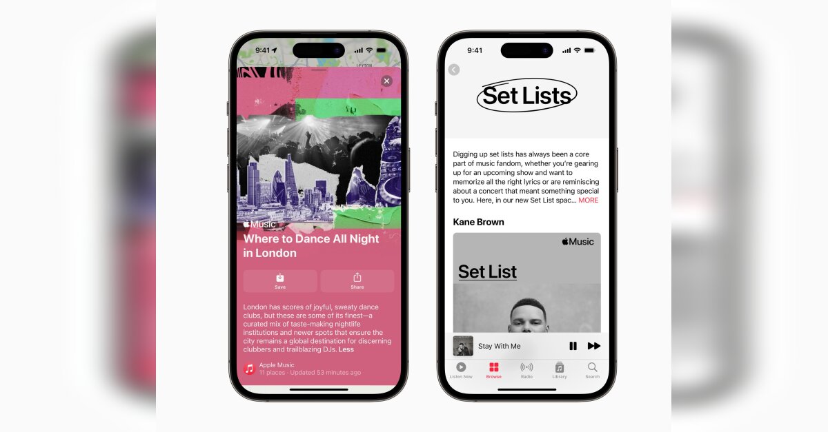 Apple : nouvelles fonctionnalités liées au live lancées sur Apple Music ...
