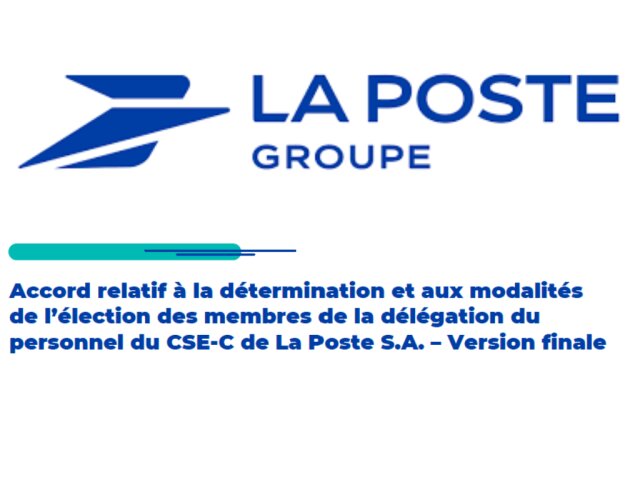 La Poste SA: accord relatif à la détermination et aux modalités d ...