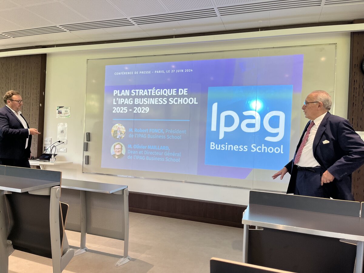 Ipag : plan stratégique 2025-2029 ; transformation en un "groupe pluridisciplinaire" (O ...