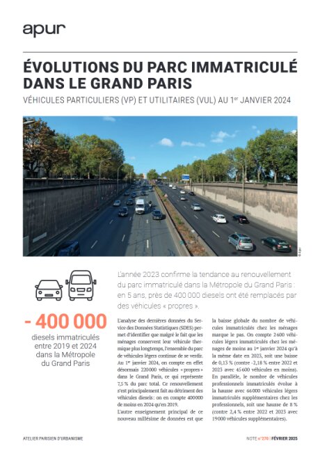 Note "Évolutions du parc immatriculé dans le Grand Paris - VP et VUL au ...