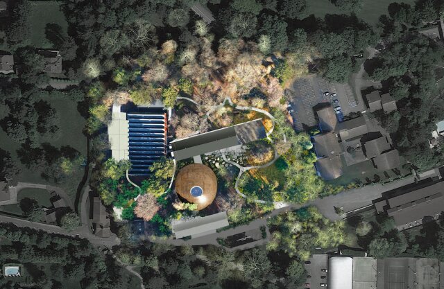 Évian : construction de La Source Vive, salle de concert de 500 places ...