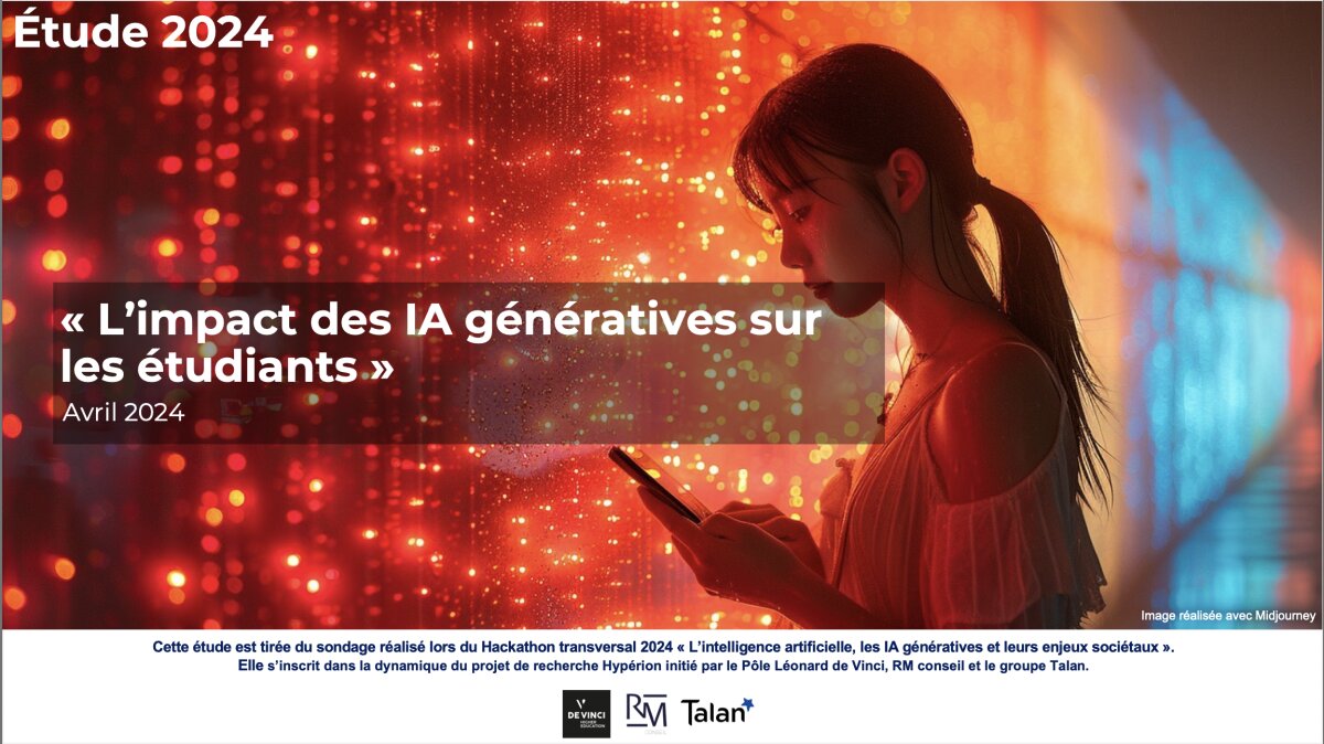 IA générative: une vision positive à 70% d'étudiants sondés pour une ...