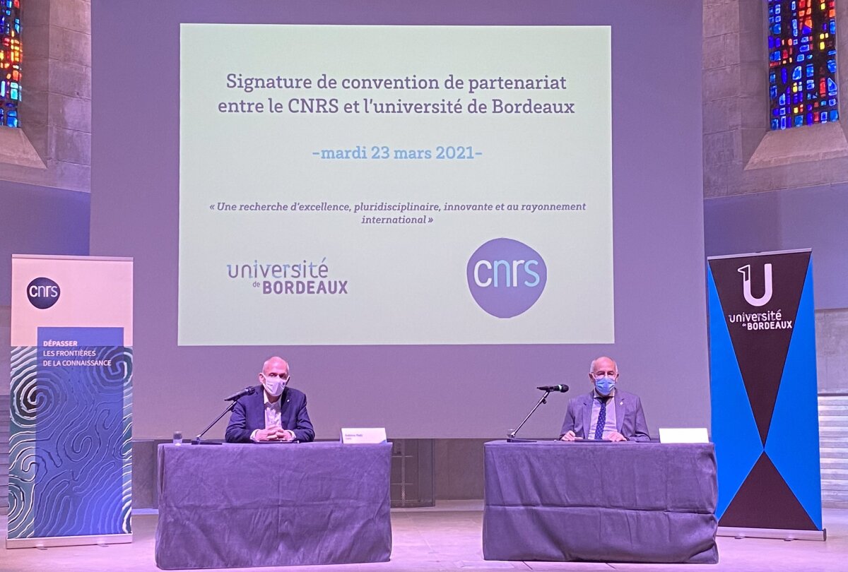 CNRS/Université de Bordeaux: signature d’un partenariat axé sur huit ...