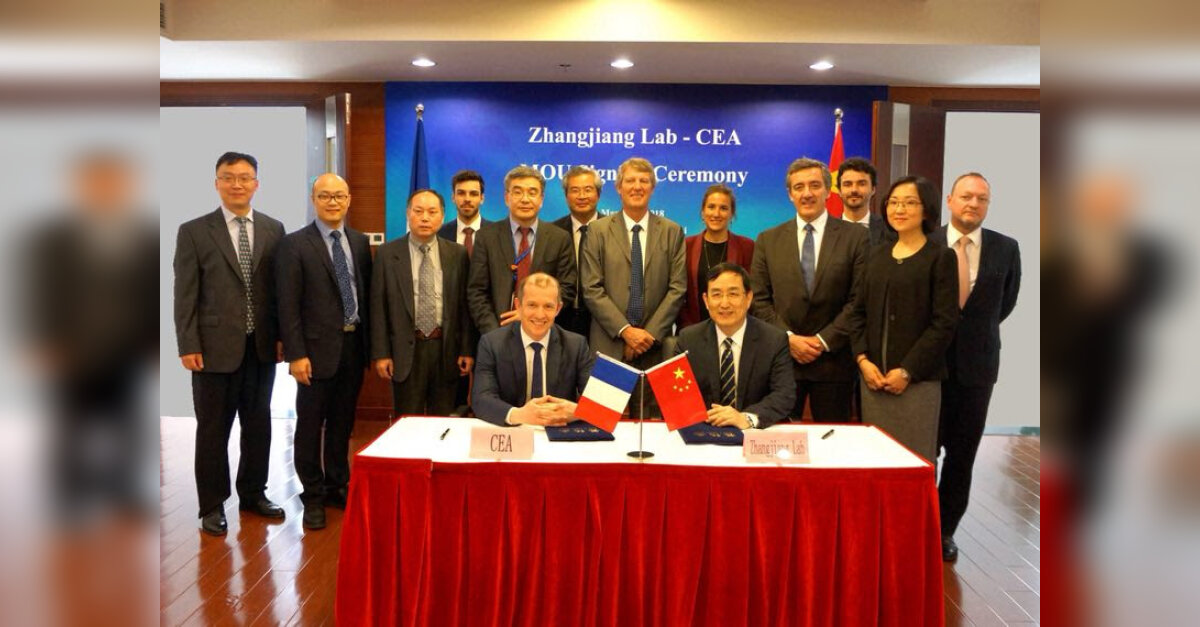 CEA : un accord avec l'institut chinois Zhangjiang Lab sur le numérique ...