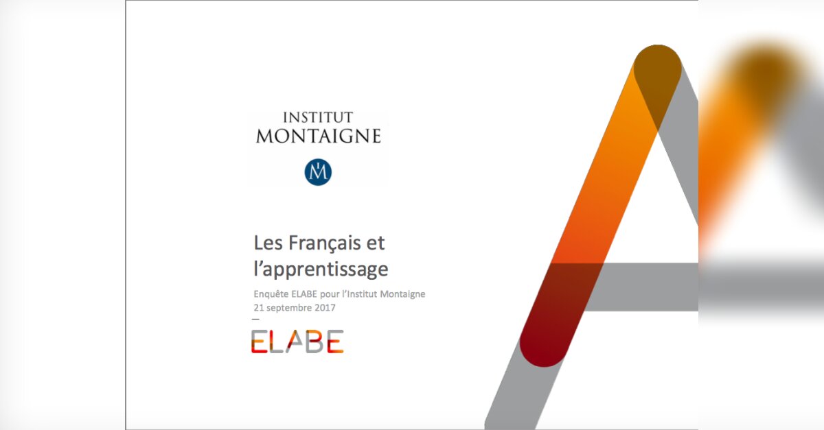Apprentissage : "une réelle chance pour l'apprenti" pour 39% des ...